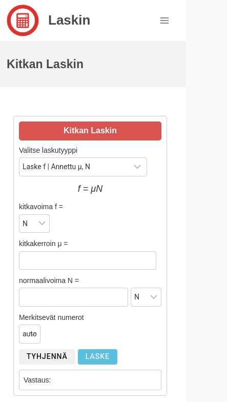 Kitkan Laskin - Laskin