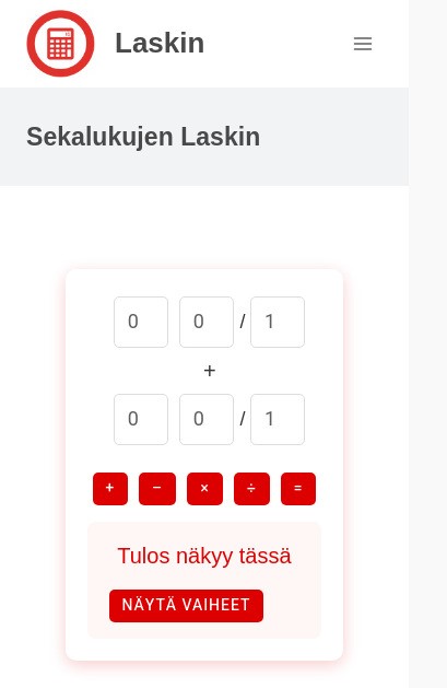 Sekalukujen Laskin - Laskin